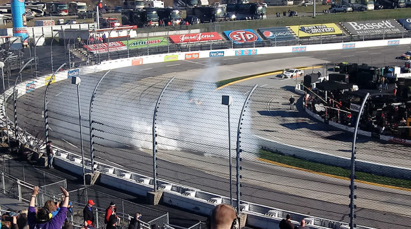 NASCAR victory burnout by Kirsten – The Wilson Billboard
